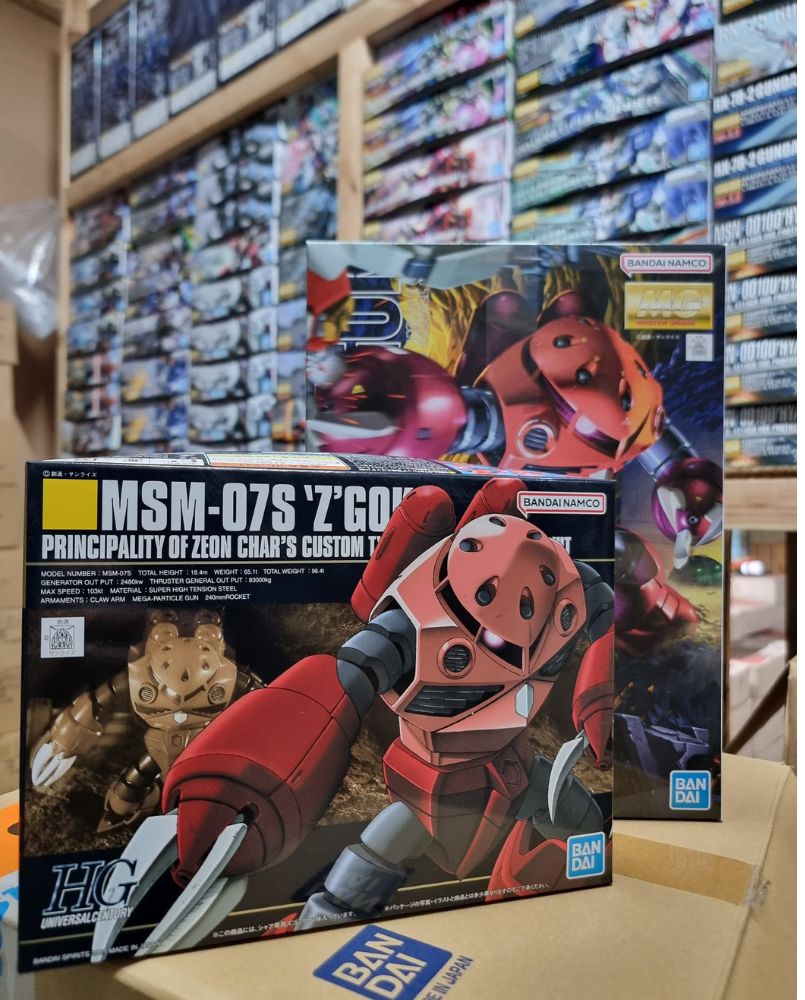 MSM-07 Z'Gok Char's MG + HG + Gundam Runner Holder Bundle – Union Gundam